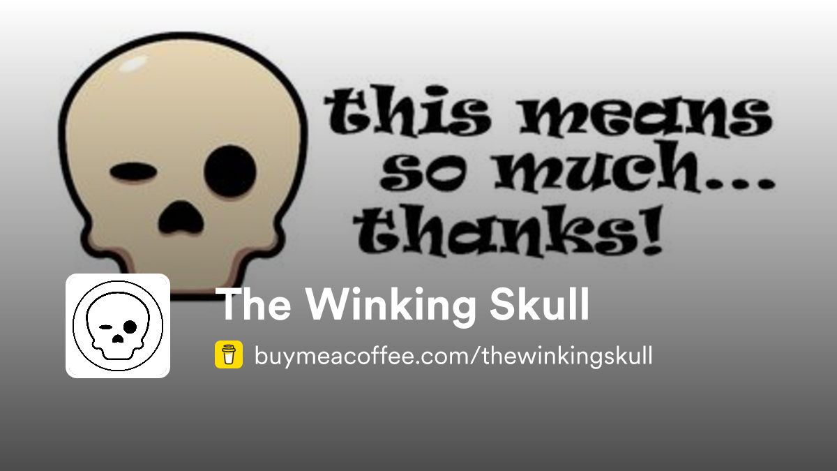 The Winking Skull - Buymeacoffee