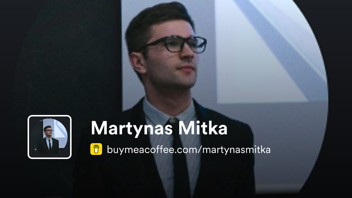 Martynas Mitka - Buymeacoffee