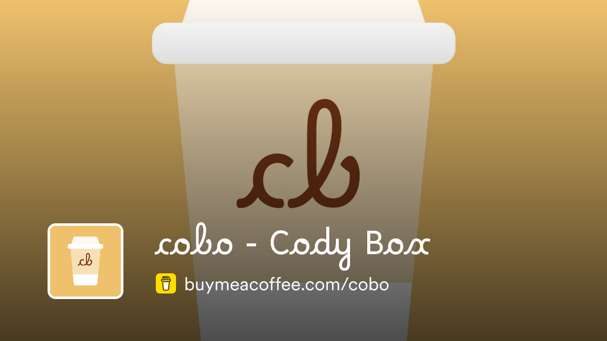 cobo - Cody Box - Buymeacoffee