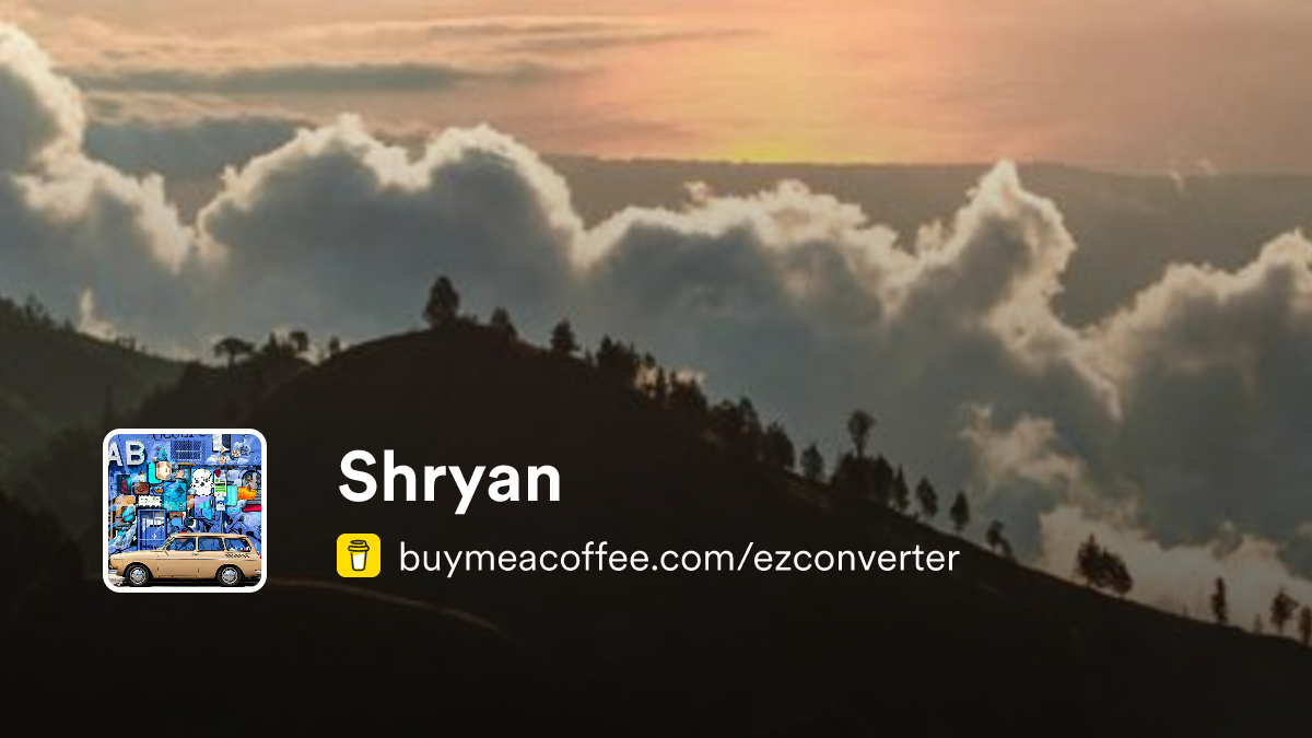Shryan is making web apps and other useful web tools. - Buymeacoffee