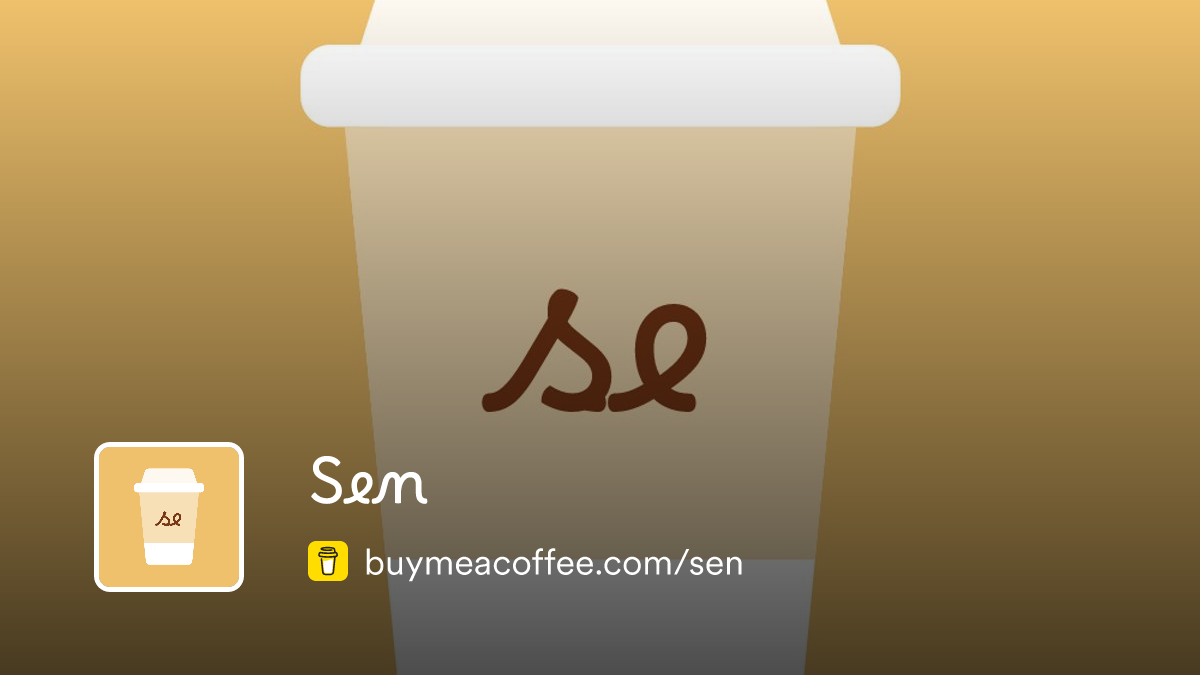 Sen - Buymeacoffee