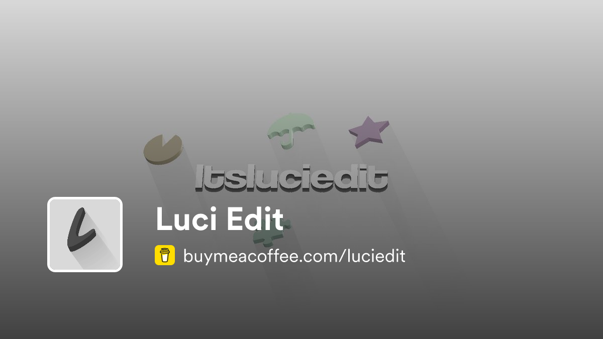 Luci Edit - Buymeacoffee
