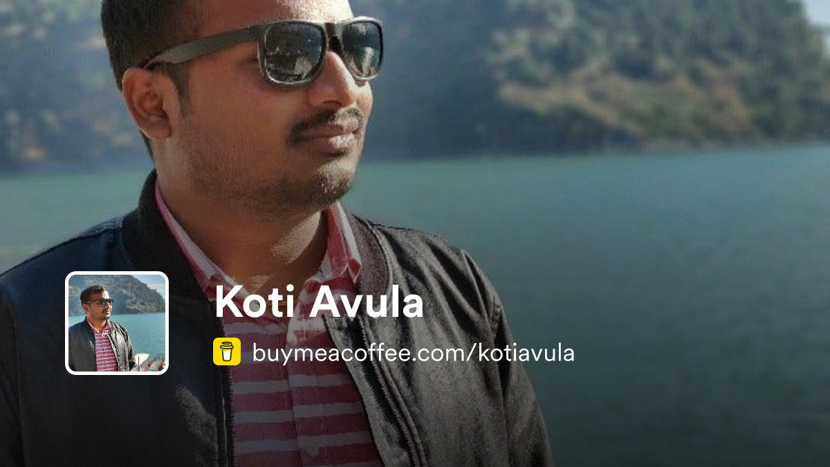 Koti Avula - Buymeacoffee