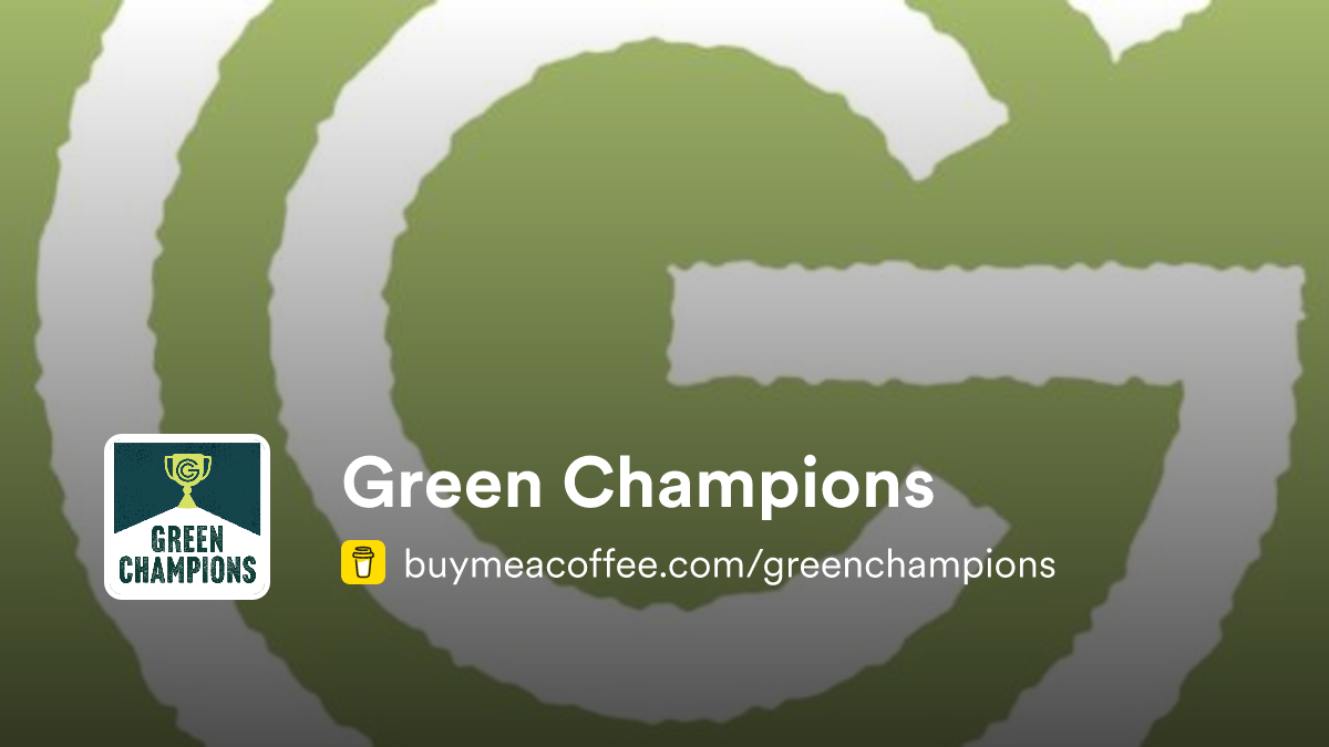 Green Champions - Buymeacoffee