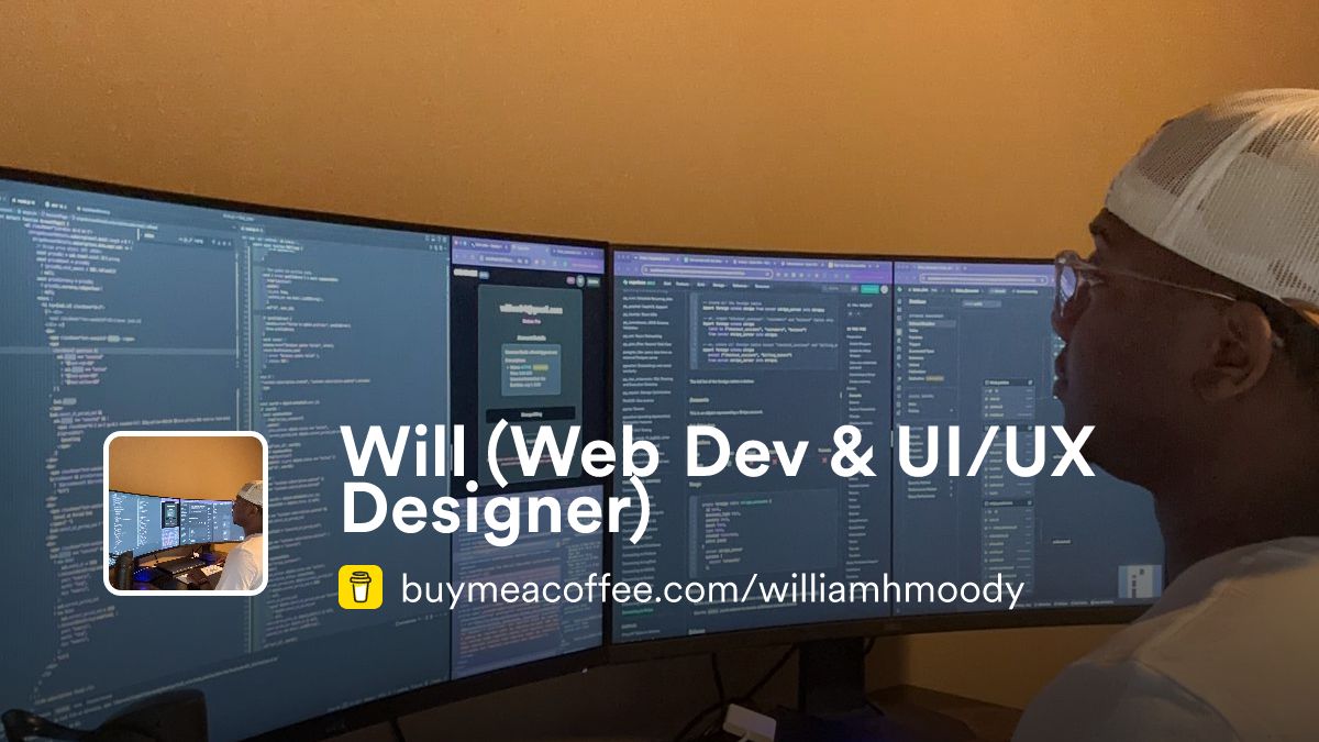 Will (Web Dev & UI/UX Designer) - Buymeacoffee