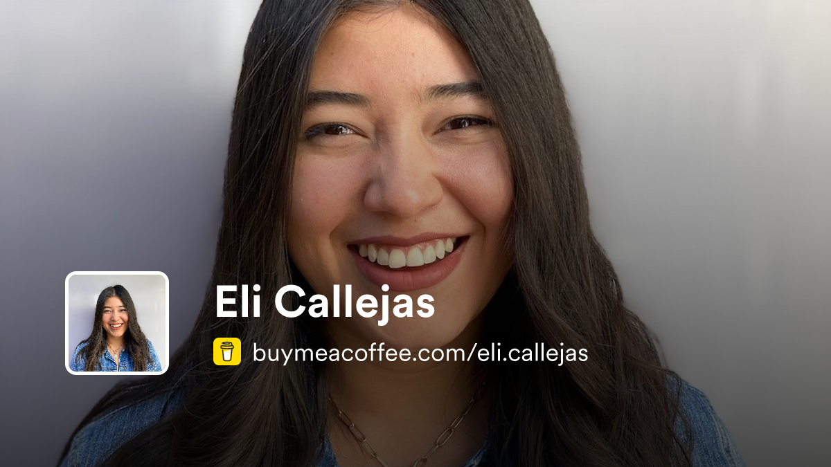 Eli Callejas - Buymeacoffee