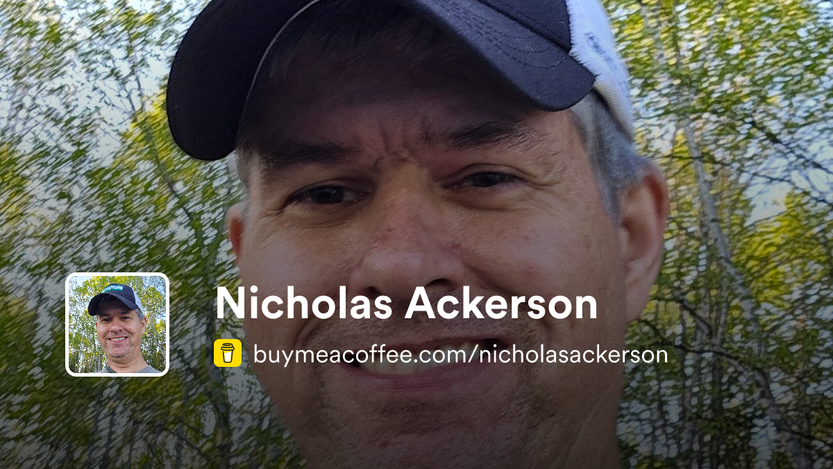 Nicholas Ackerson - Buymeacoffee