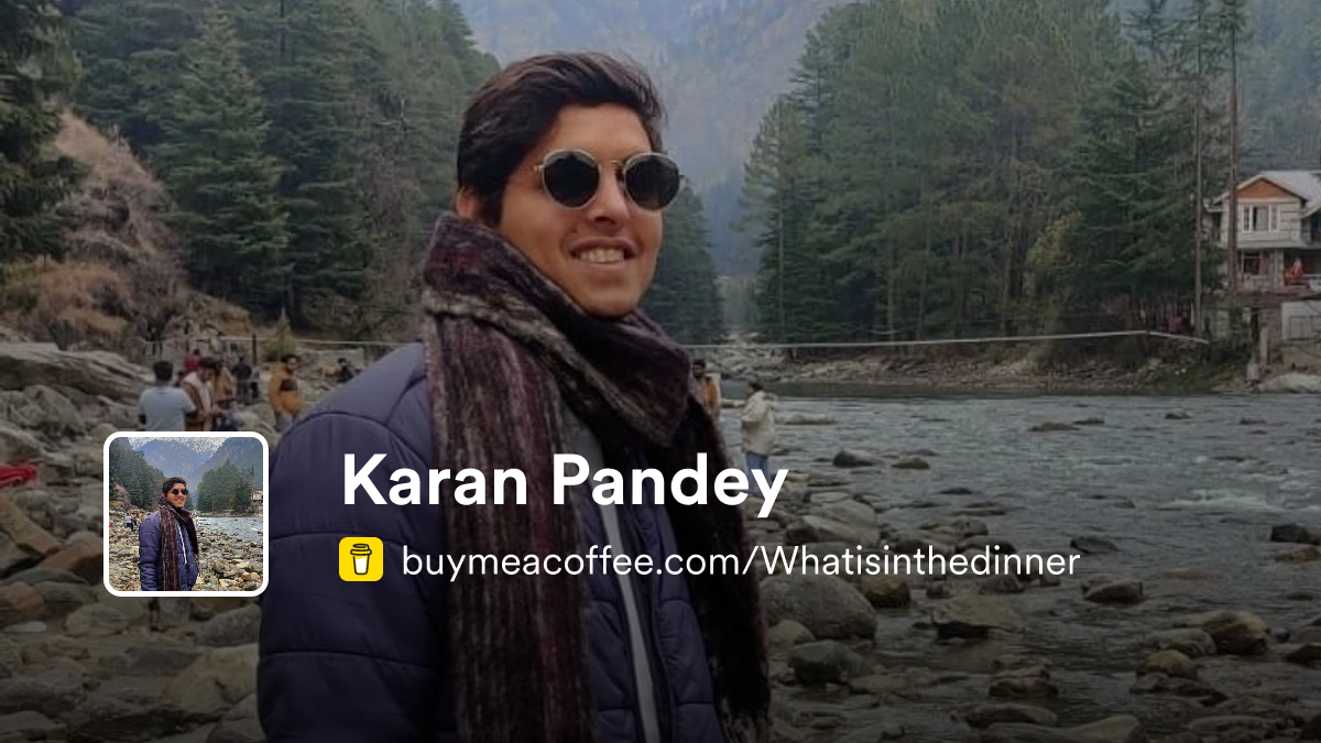 Karan Pandey is Creating apps to solve daily problems. - Buymeacoffee