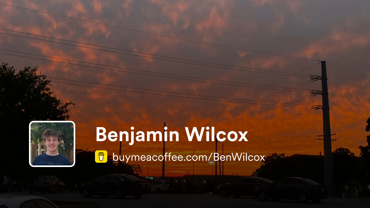 Benjamin Wilcox - Buymeacoffee