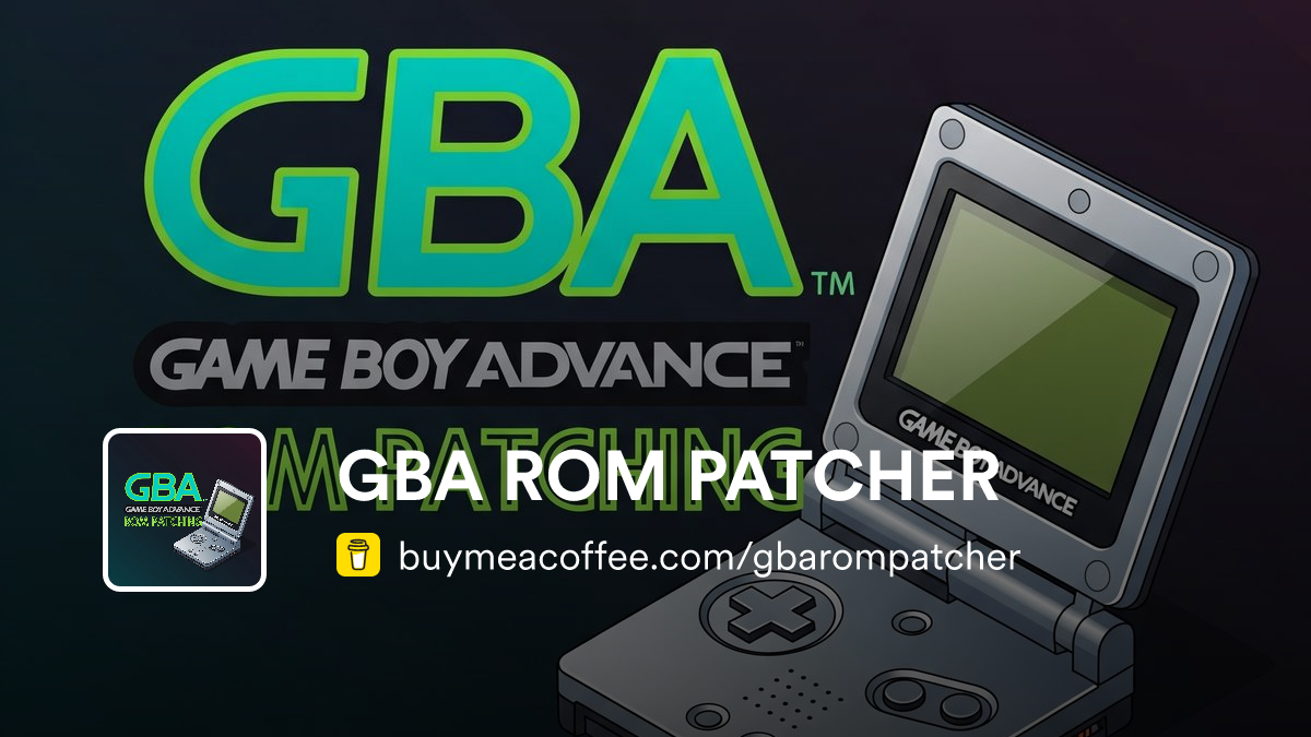 GBA ROM PATCHER - Buymeacoffee