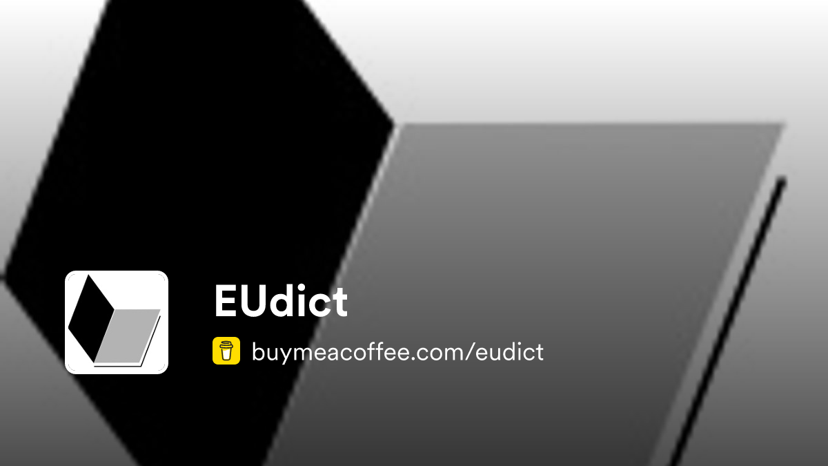EUdict - Buymeacoffee