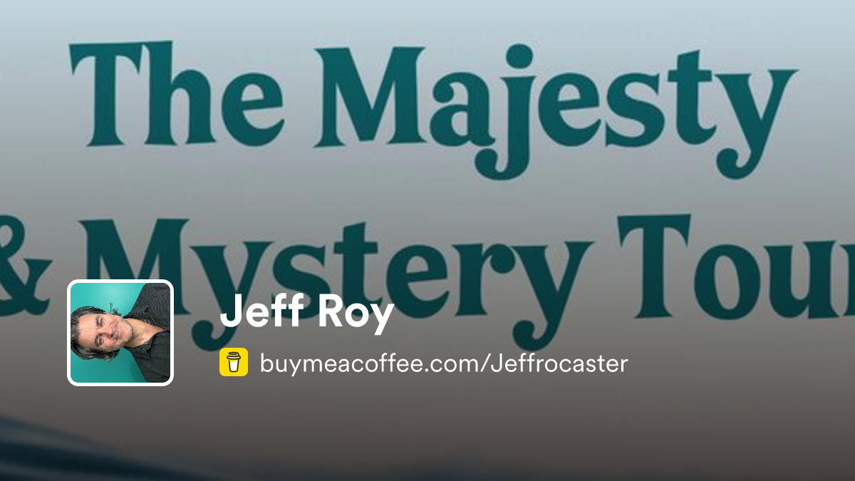 Jeff Roy - Buymeacoffee