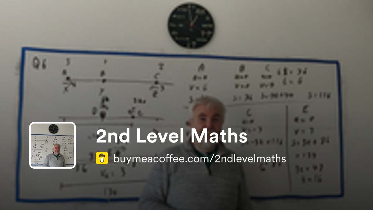 2nd Level Maths - Buymeacoffee