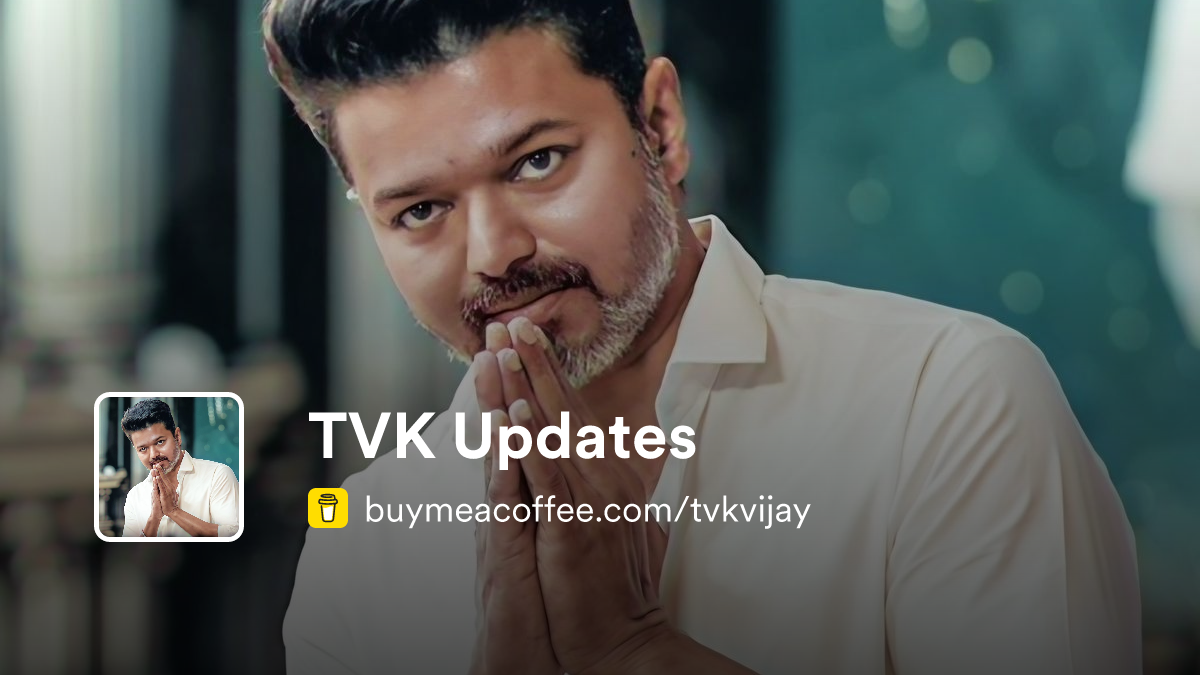 TVK Updates - Buymeacoffee