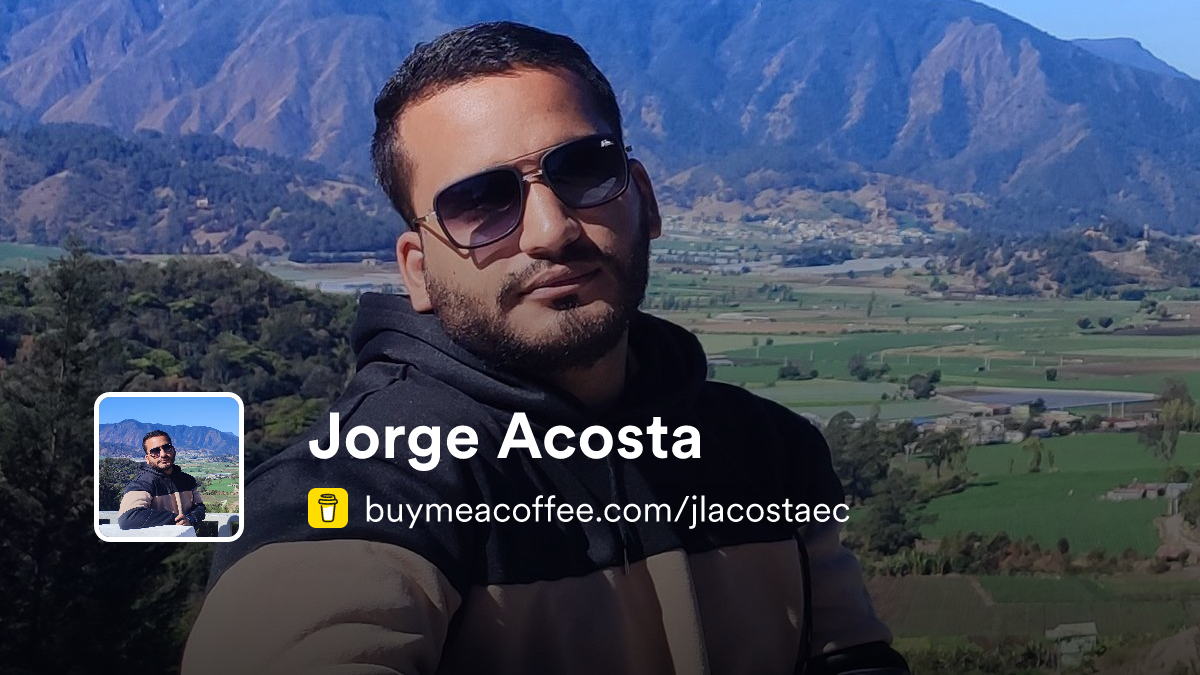 Jorge Acosta - Buymeacoffee