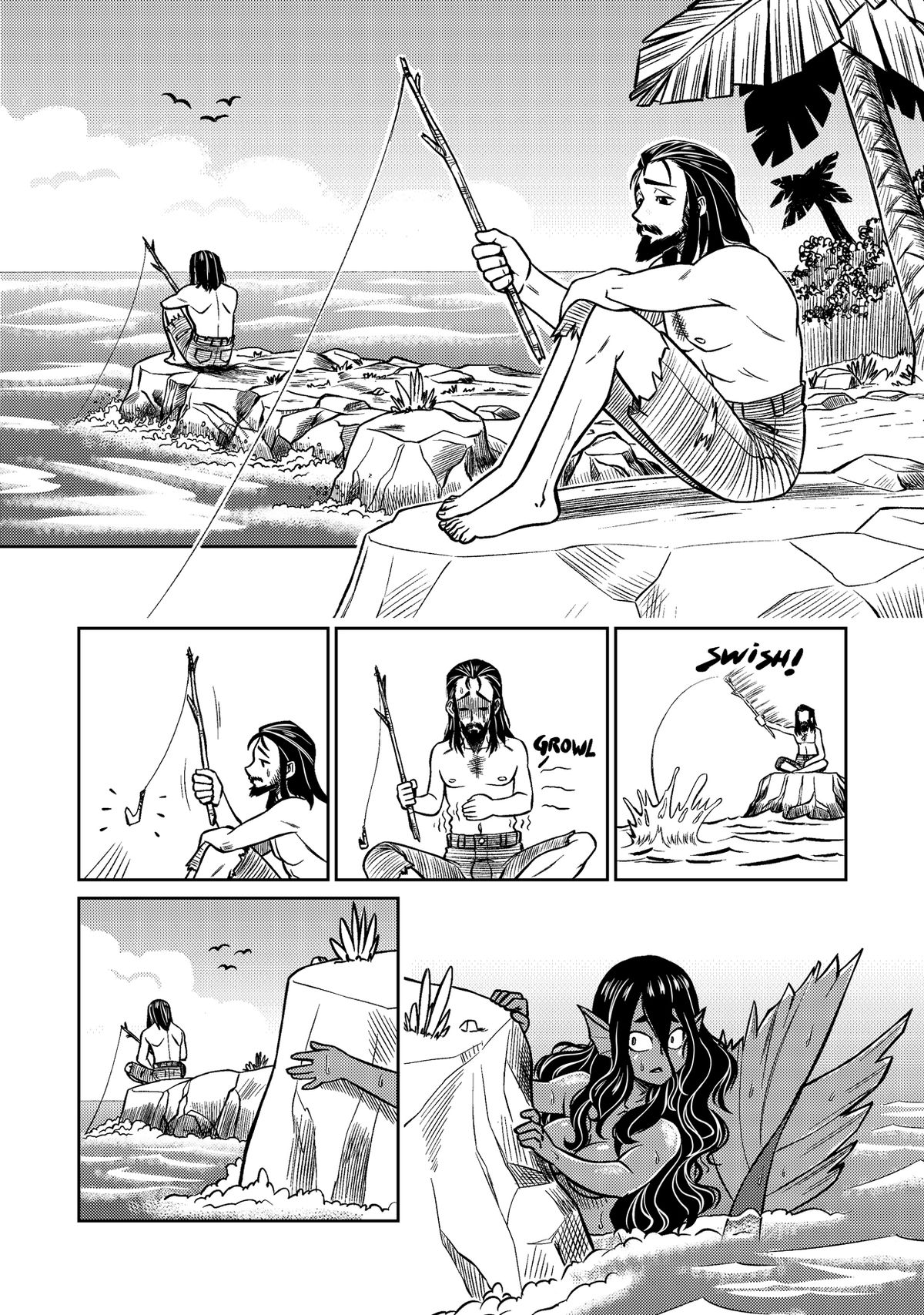 MerMay 2023 Comic Page 1 — Brother-Tico Arts - Buymeacoffee