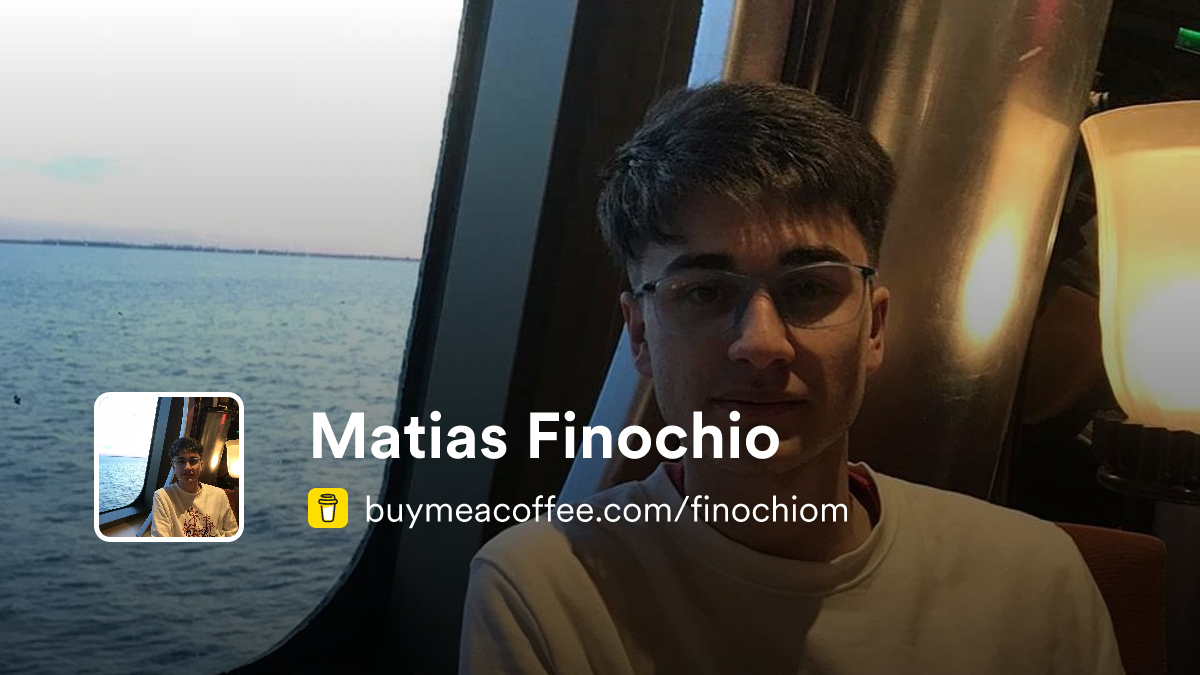 Matias Finochio - Buymeacoffee