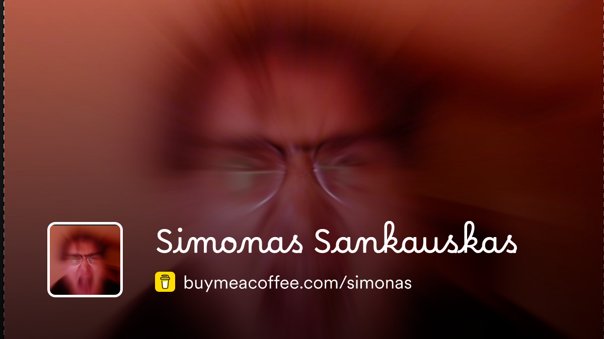 Simonas Sankauskas - Buymeacoffee