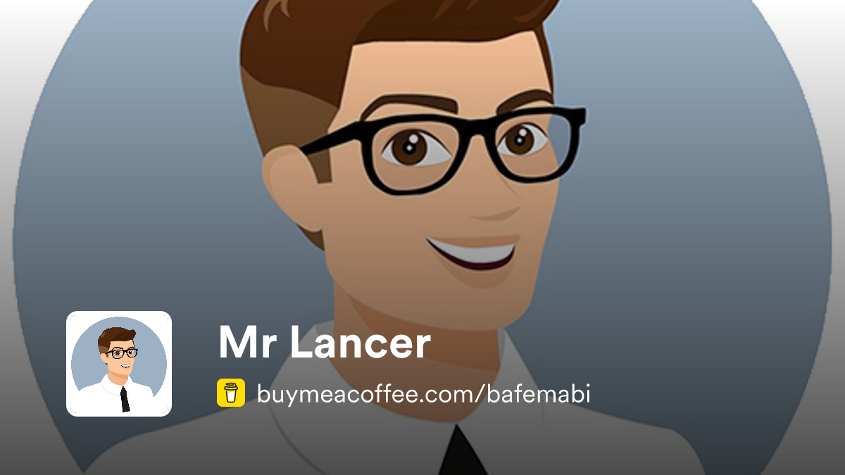 Mr Lancer is Freelancer - Buymeacoffee