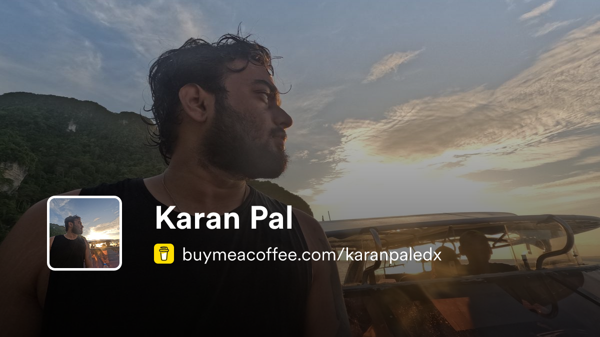 Karan Pal - Buymeacoffee