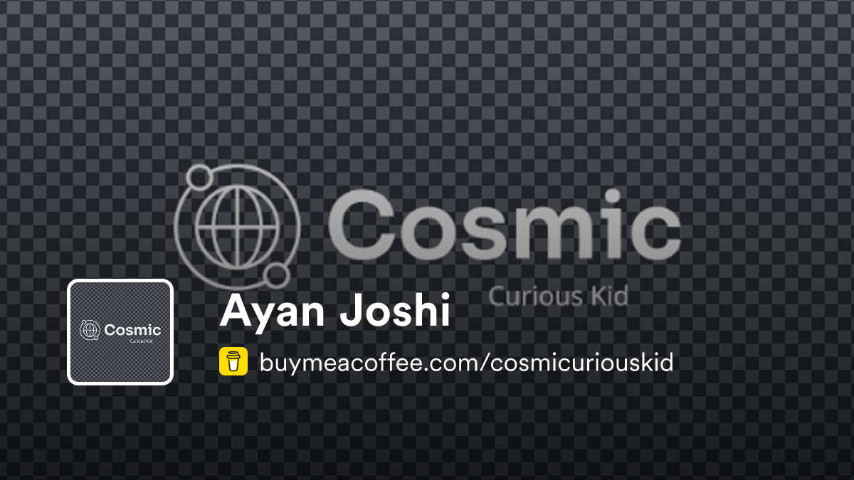 Ayan Joshi - Buymeacoffee