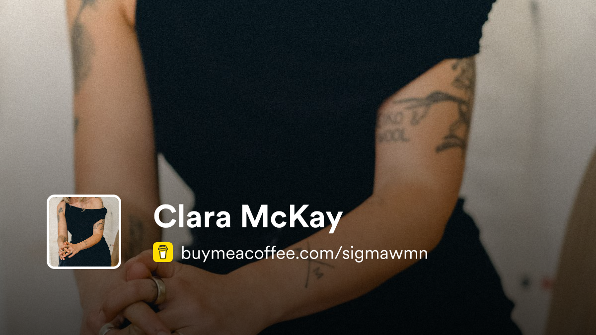 Clara McKay - Buymeacoffee