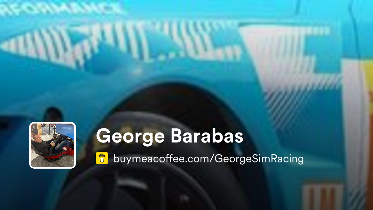 George Barabas is Sim Racing Creator - Buymeacoffee