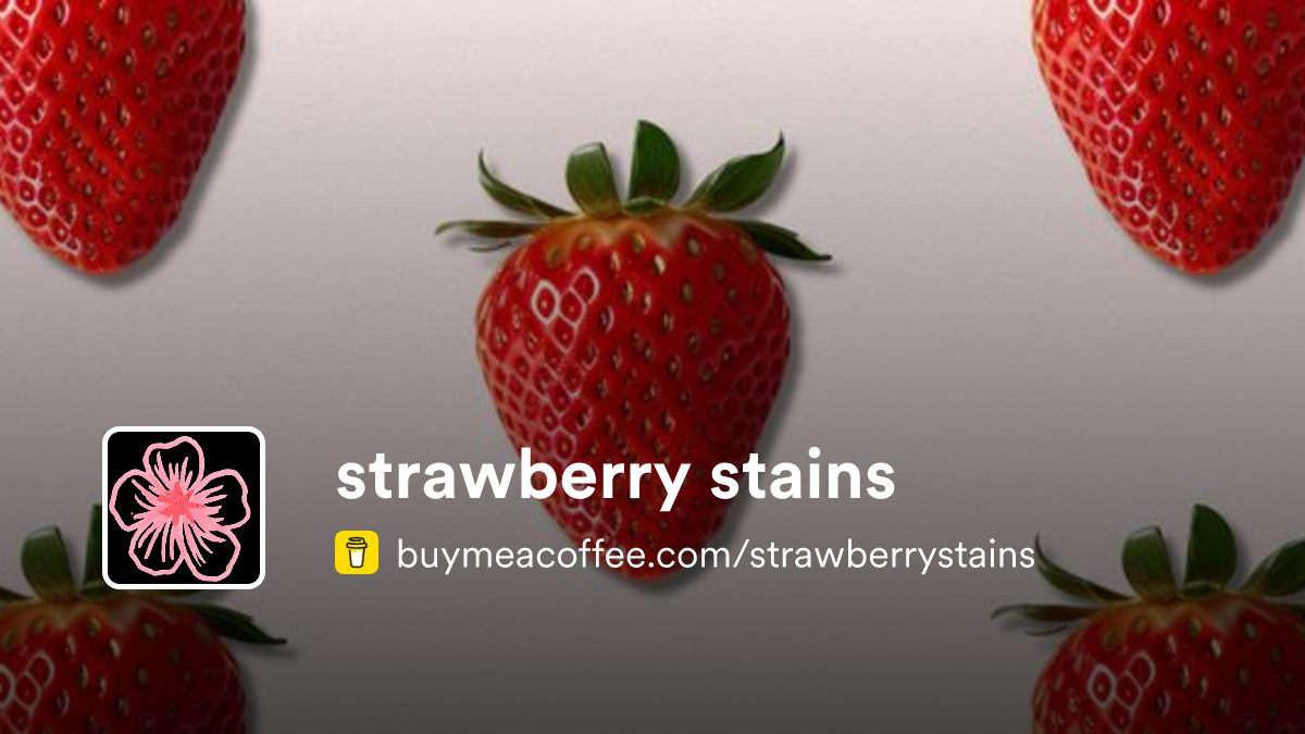 strawberry stains - Buymeacoffee