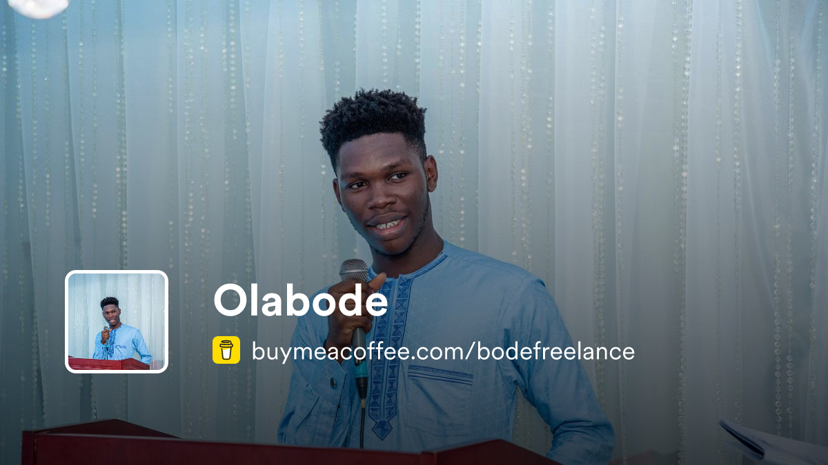 Olabode - Buymeacoffee