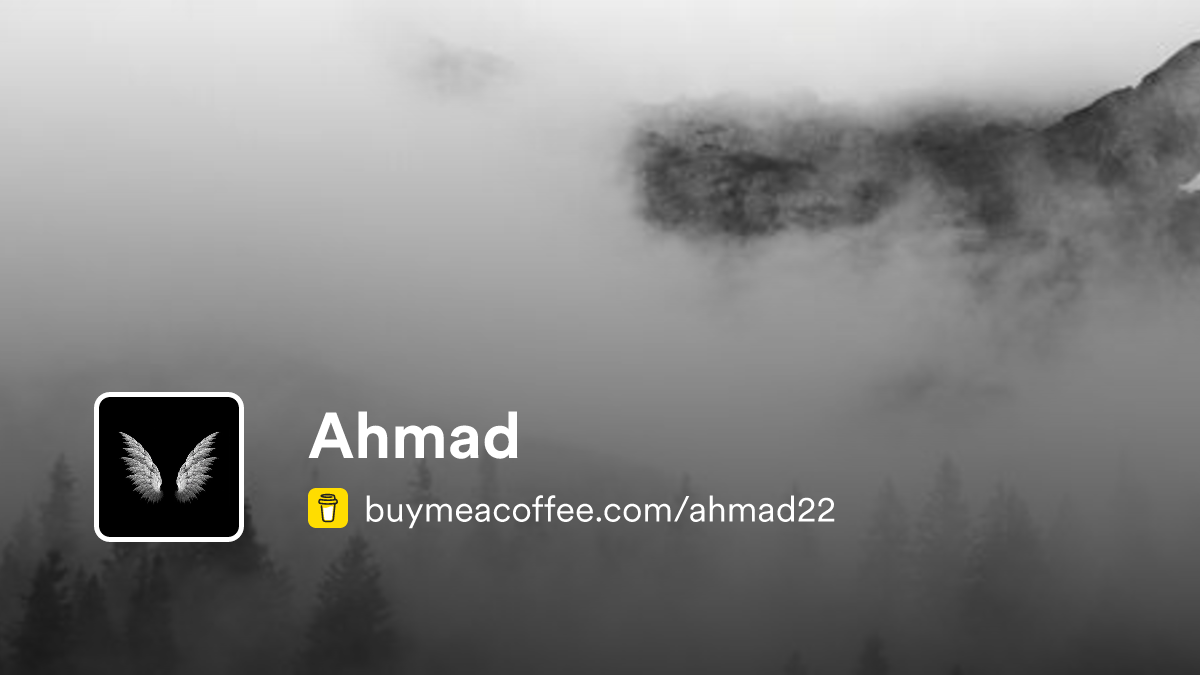 Ahmad - Buymeacoffee