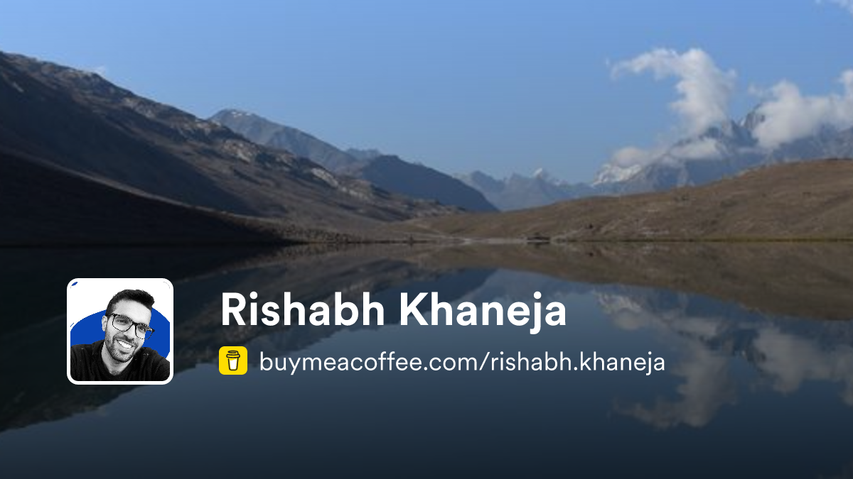 Rishabh Khaneja is writing, clicking photographs and designing creative workshops - Buymeacoffee