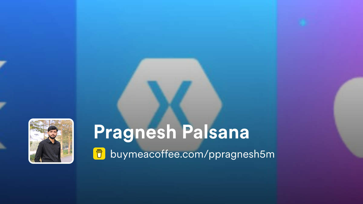 Pragnesh Palsana - Buymeacoffee