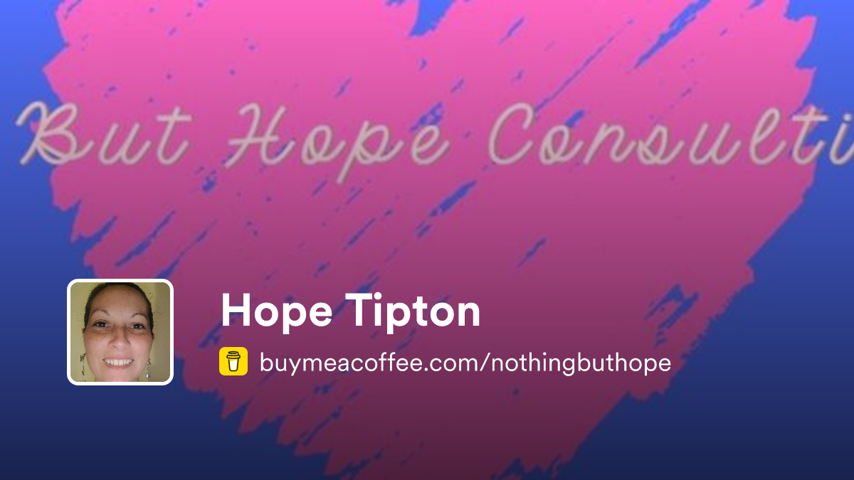 Hope Tipton - Buymeacoffee