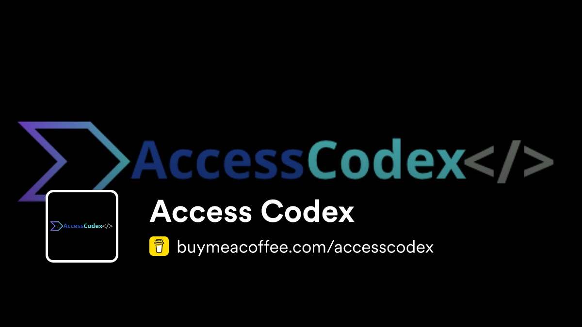 Access Codex - Buymeacoffee