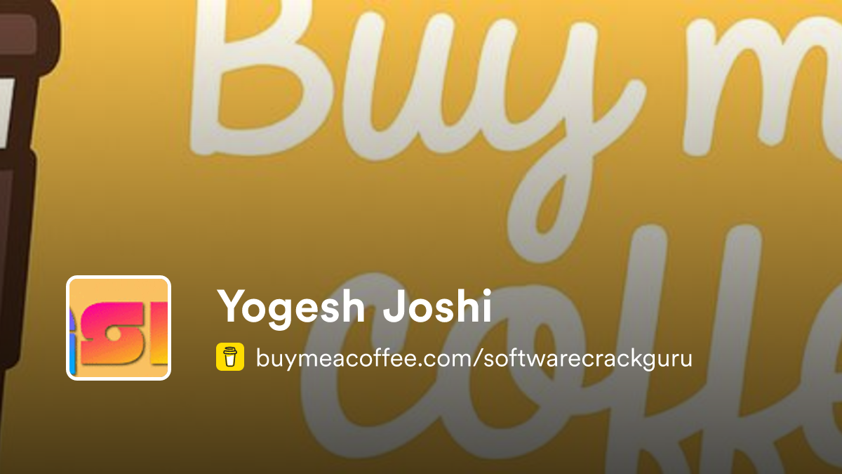 Yogesh Joshi - Buymeacoffee