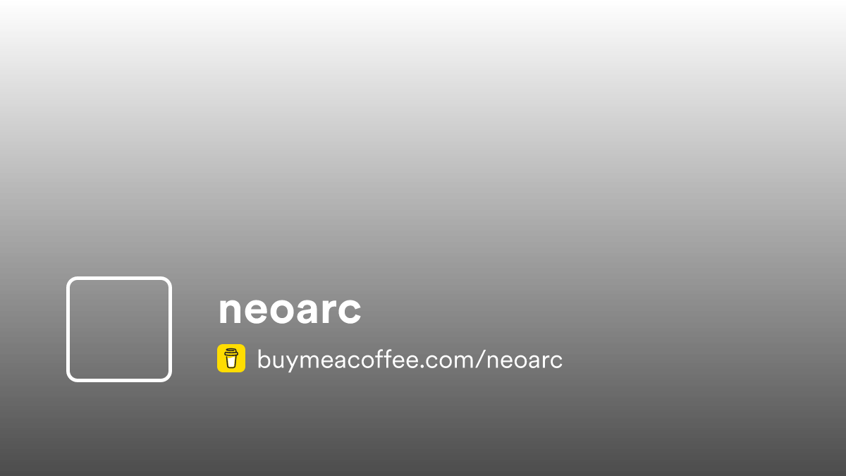 neoarc is creating programs - Buymeacoffee