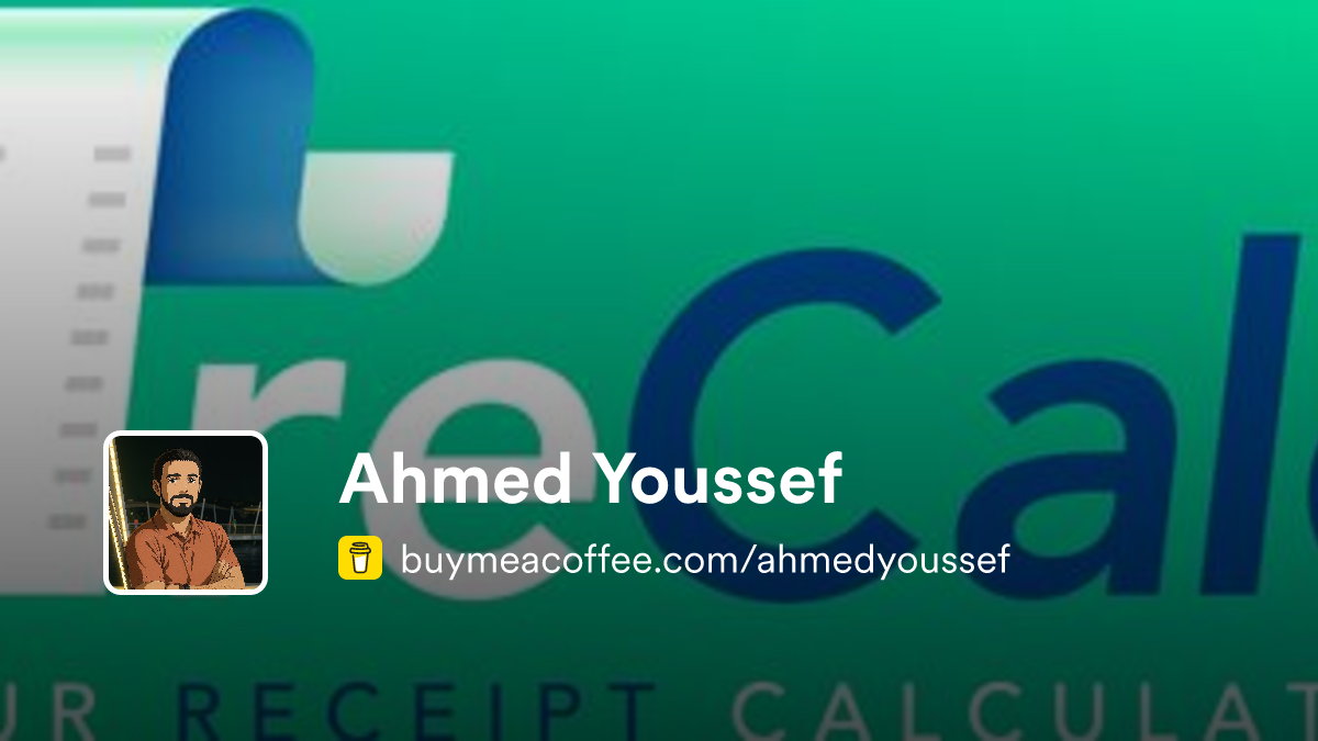 Ahmed Youssef - Buymeacoffee