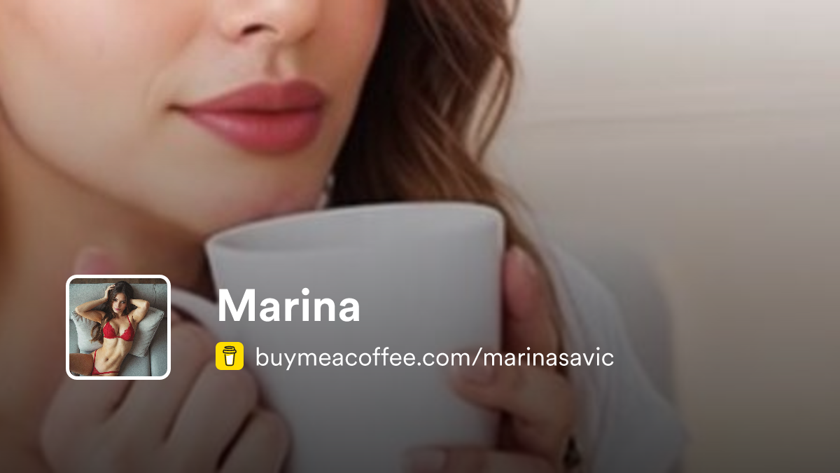 Marina - Buymeacoffee