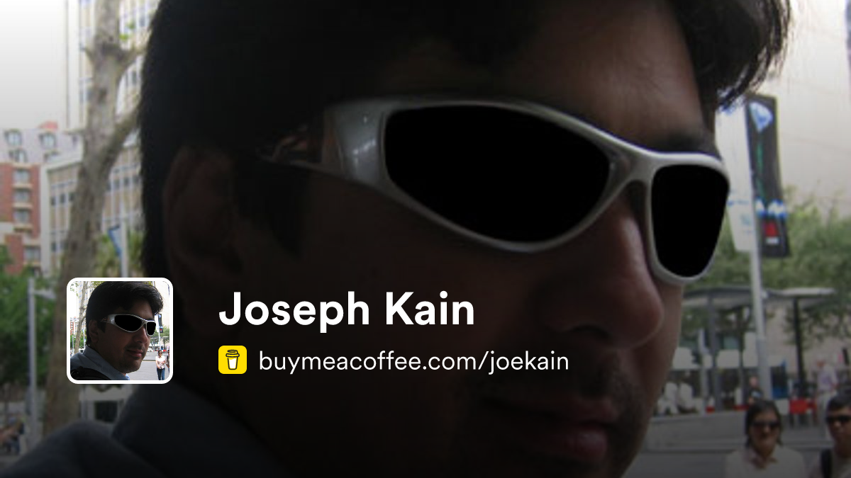 Joseph Kain - Buymeacoffee