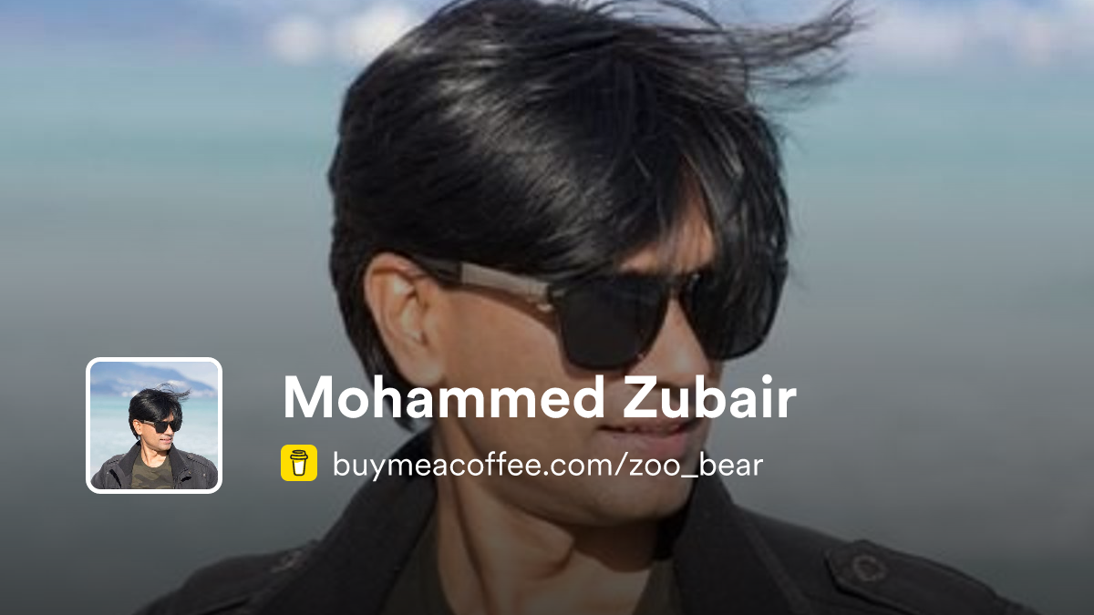 Mohammed Zubair - Buymeacoffee