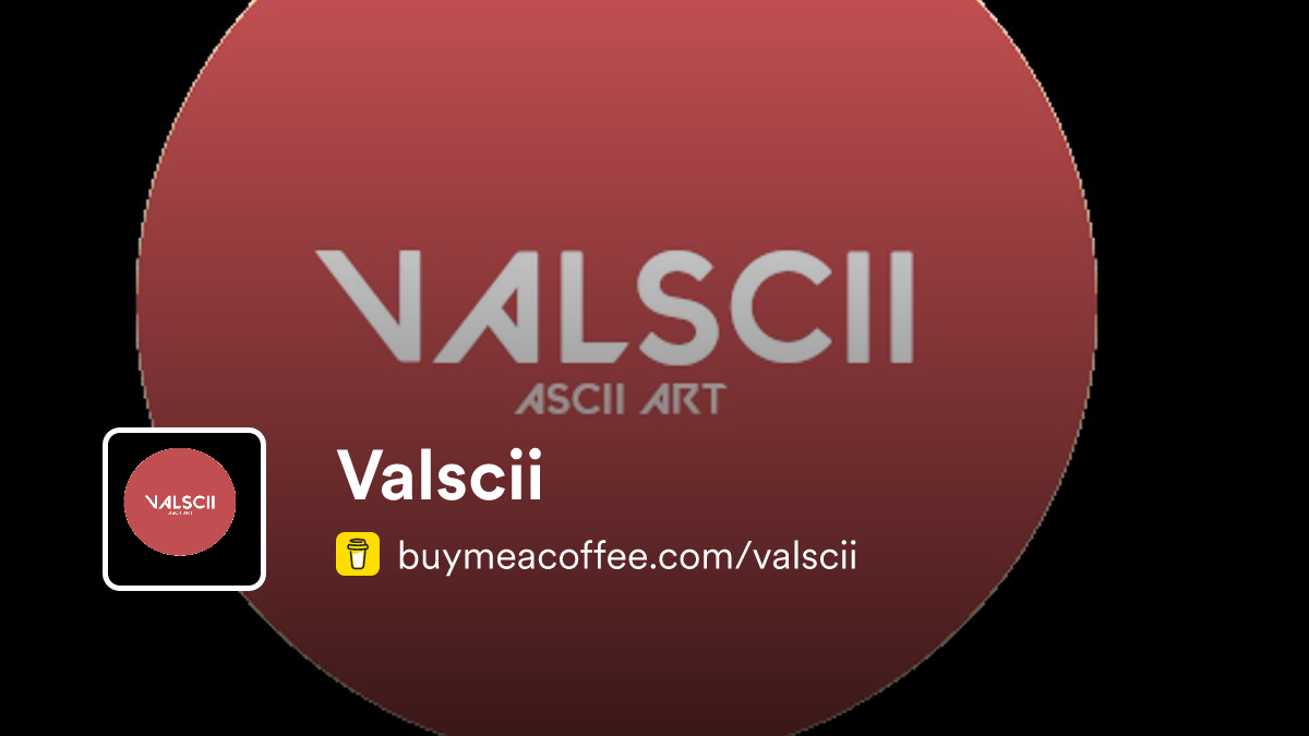Valscii - Buymeacoffee