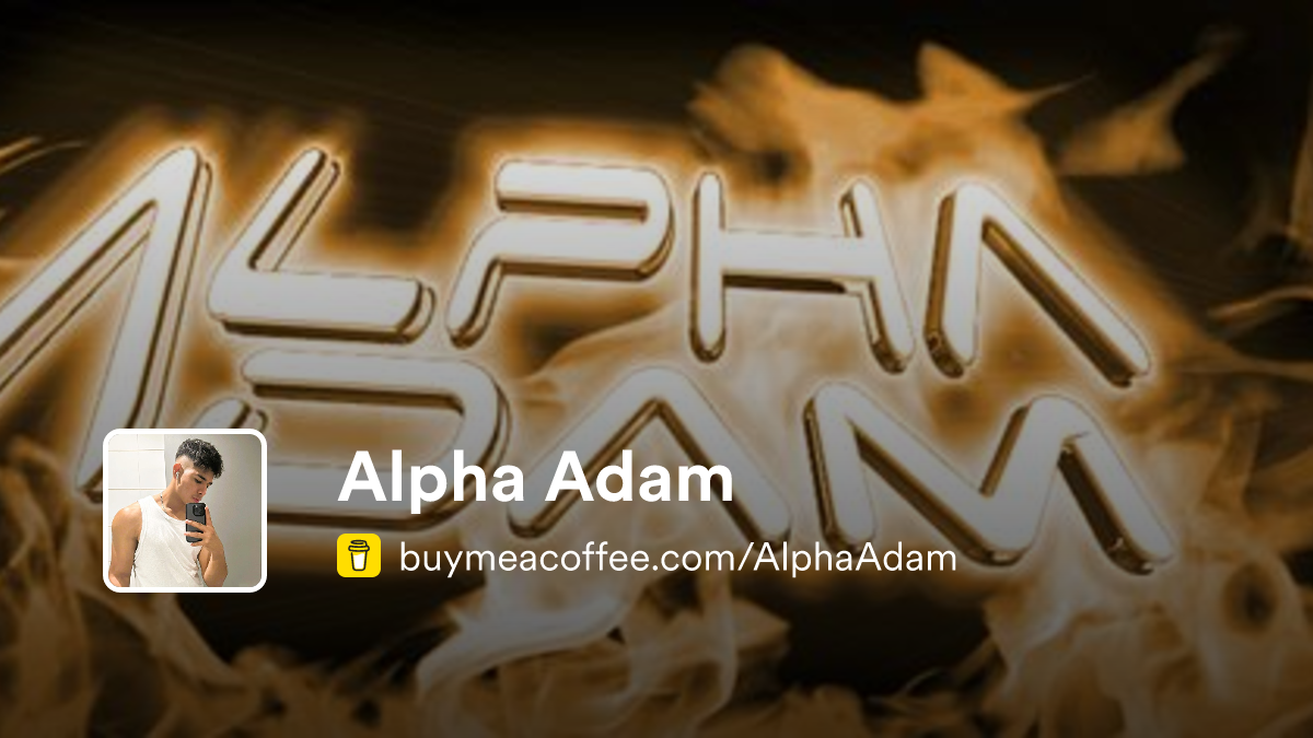 Alpha Adam - Buymeacoffee
