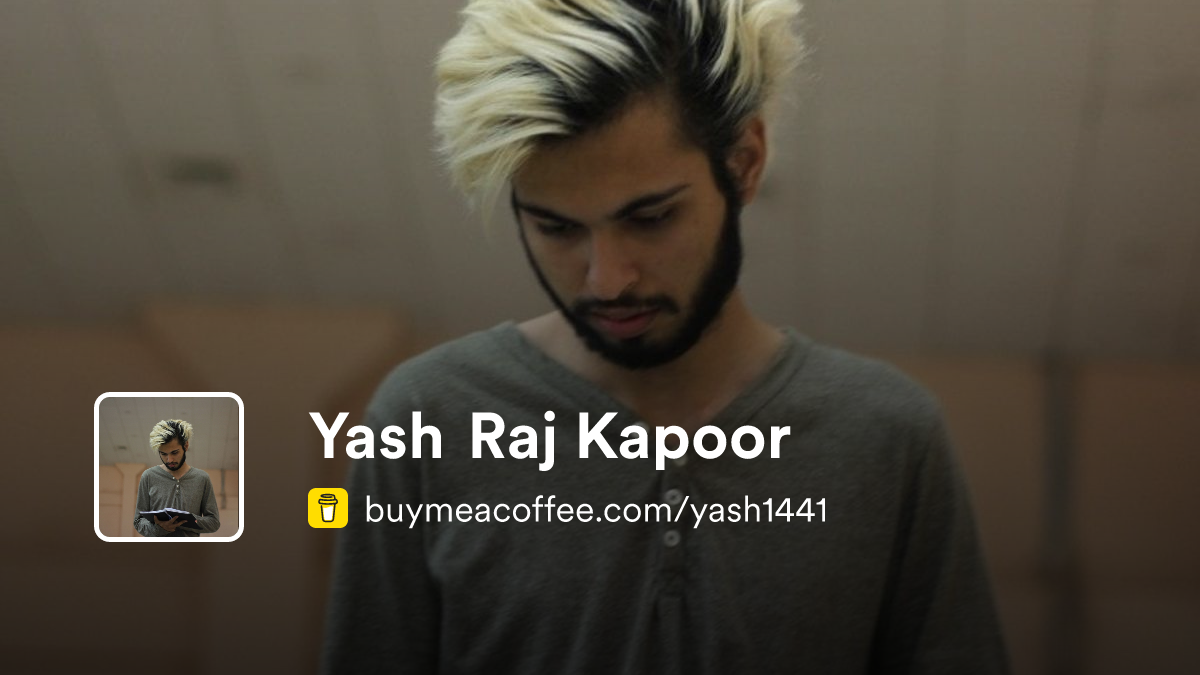 Yash Raj Kapoor - Buymeacoffee