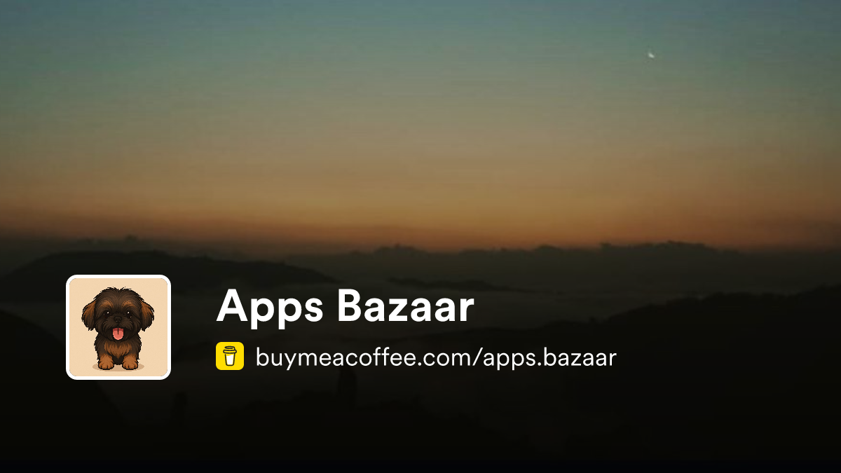 Apps Bazaar - Buymeacoffee