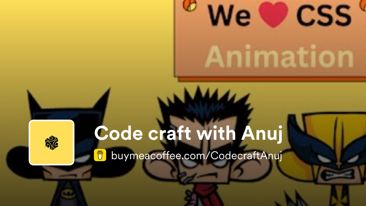 Code craft with Anuj - Buymeacoffee