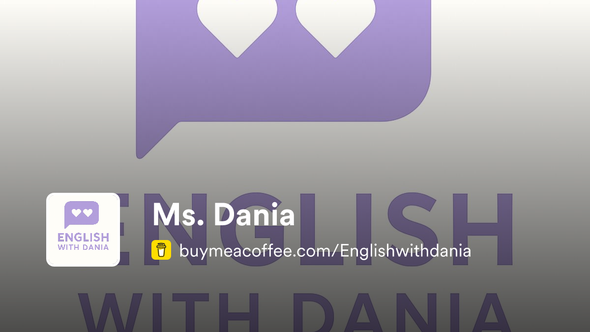 Ms. Dania - Buymeacoffee