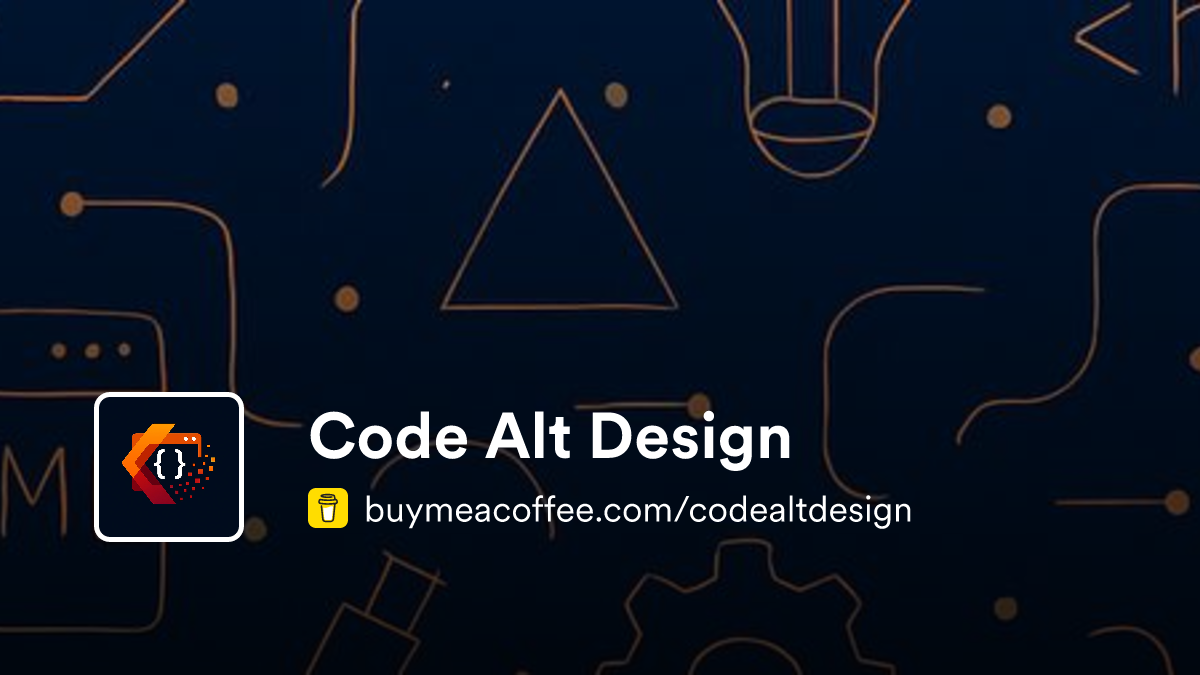 Code Alt Design - Buymeacoffee