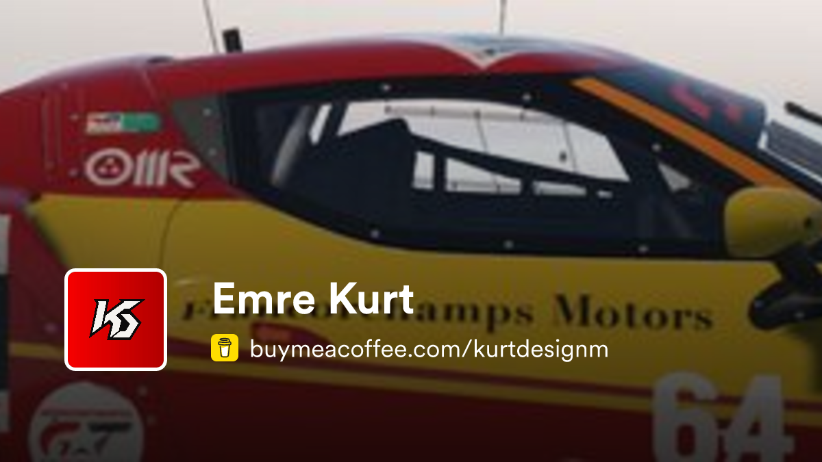 Emre Kurt is I create designs for racing cars on the iRacing platform. - Buymeacoffee