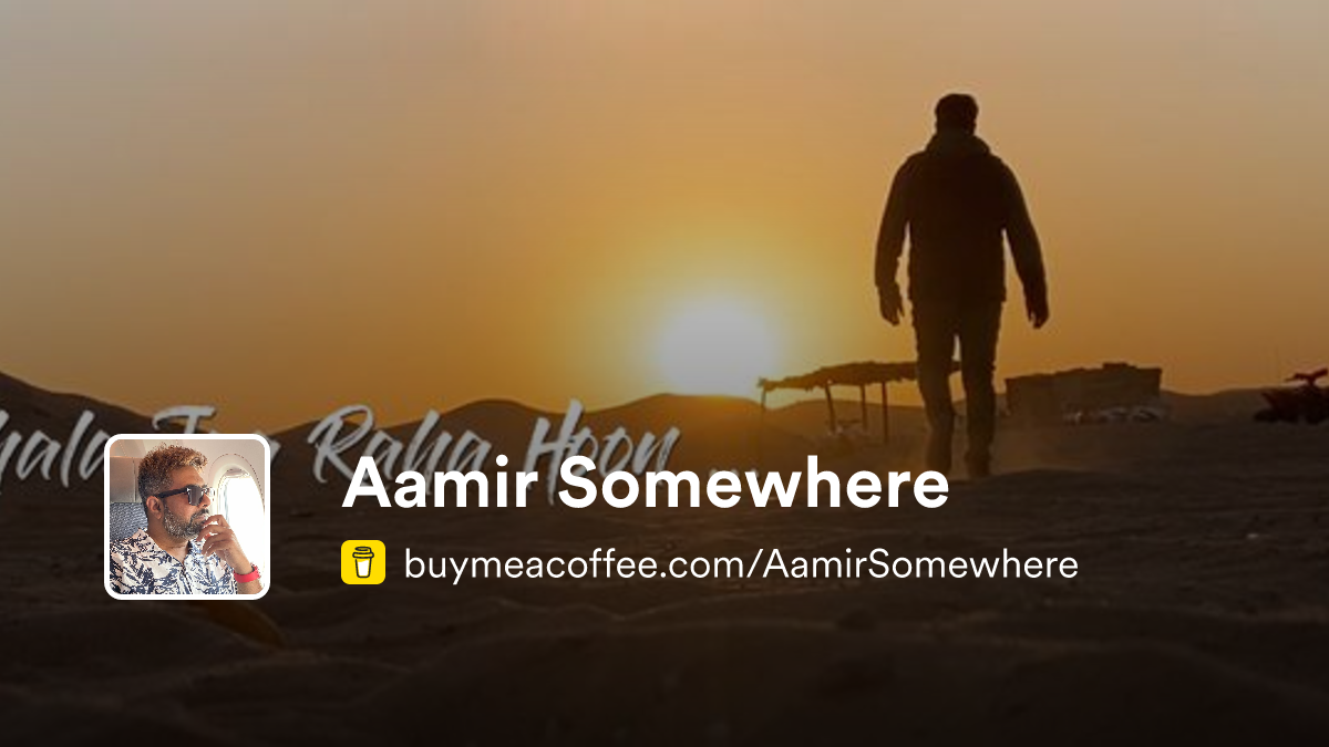 Aamir Somewhere - Buymeacoffee