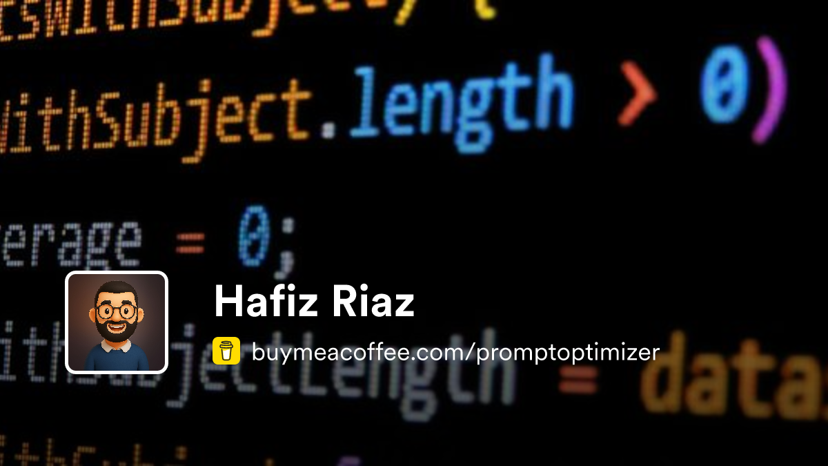 Hafiz Riaz - Buymeacoffee